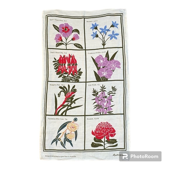 Art | Australian Linen Screen Print Tea Towel By Artist Rodriquez ...